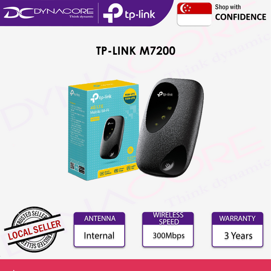 TP-LINK M7200 300MBPS 4G LTE MOBILE WI-FI - 6935364082505– Dynacore ...