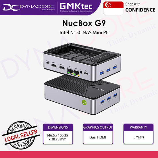 GMKTEC NucBox G9 Intel N150 NAS Mini PC - 12GB RAM, 64GB eMMC, 2TB NVM ...