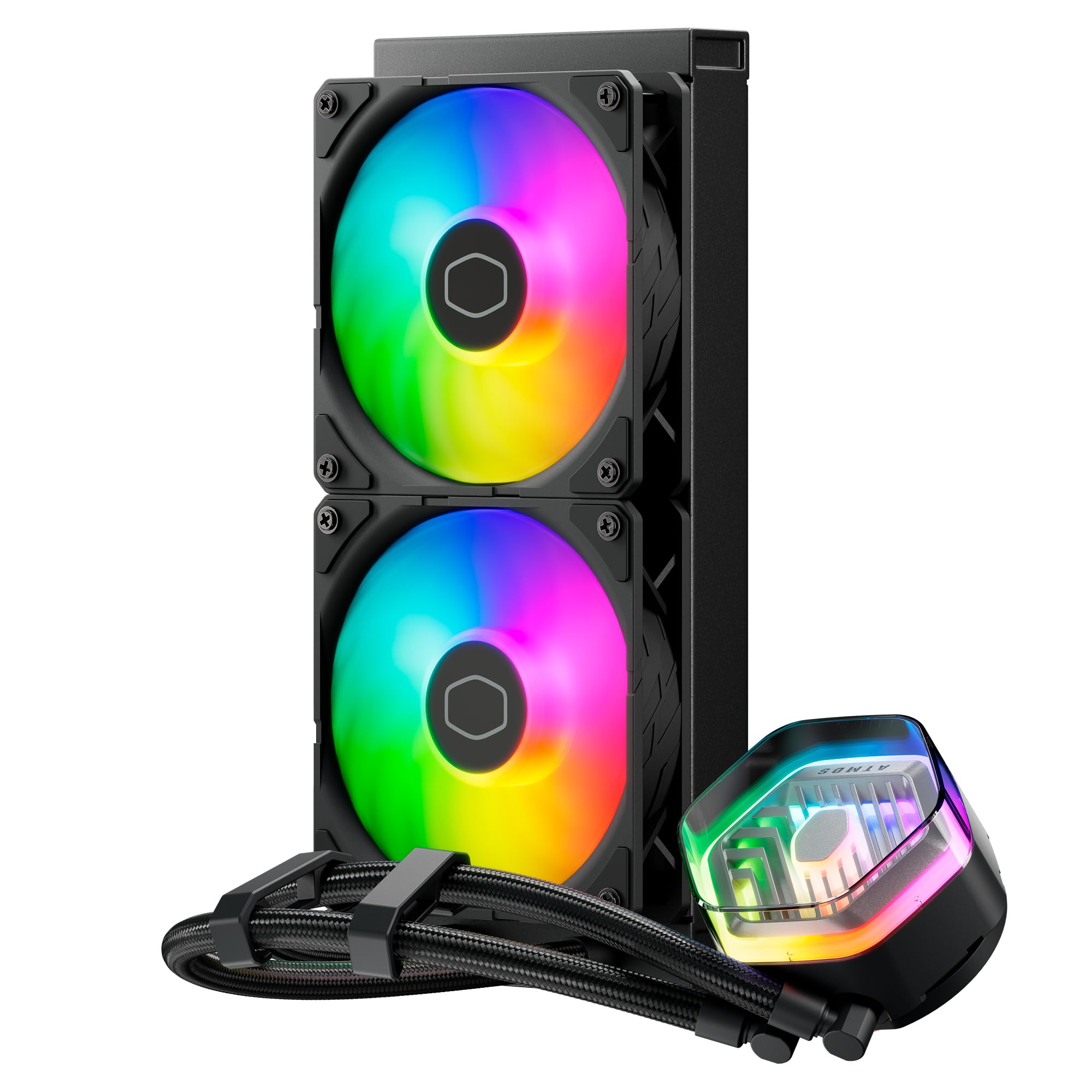COOLER MASTER MASTERLIQUID 240 ATMOS ARGB AIO LIQUID COOLER - 47195121 ...