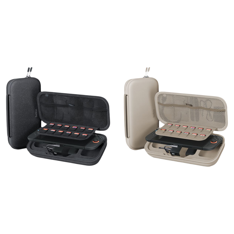 Belkin Gaming Charging Case for Nintendo Switch 2 (Charcoal / Sand ...