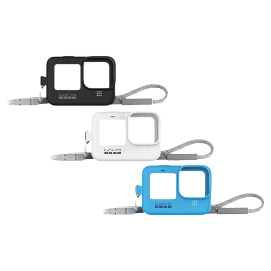 Gopro Sleeve + Lanyard (Black / White / Blue) - 818279024050,818279025 ...