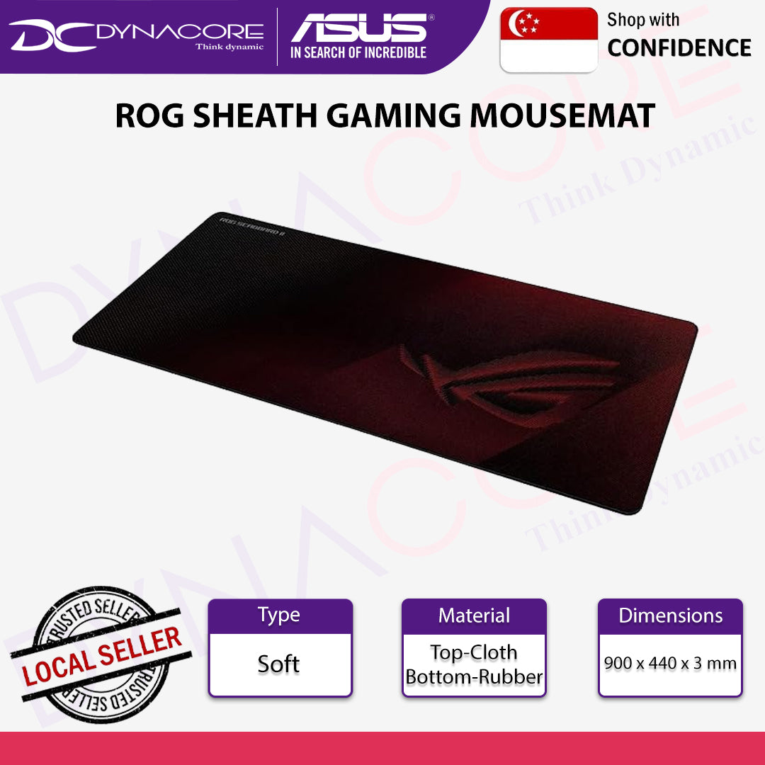 ASUS ROG Sheath Gaming Mouse Pad - 889349364178– Dynacore Technologies ...
