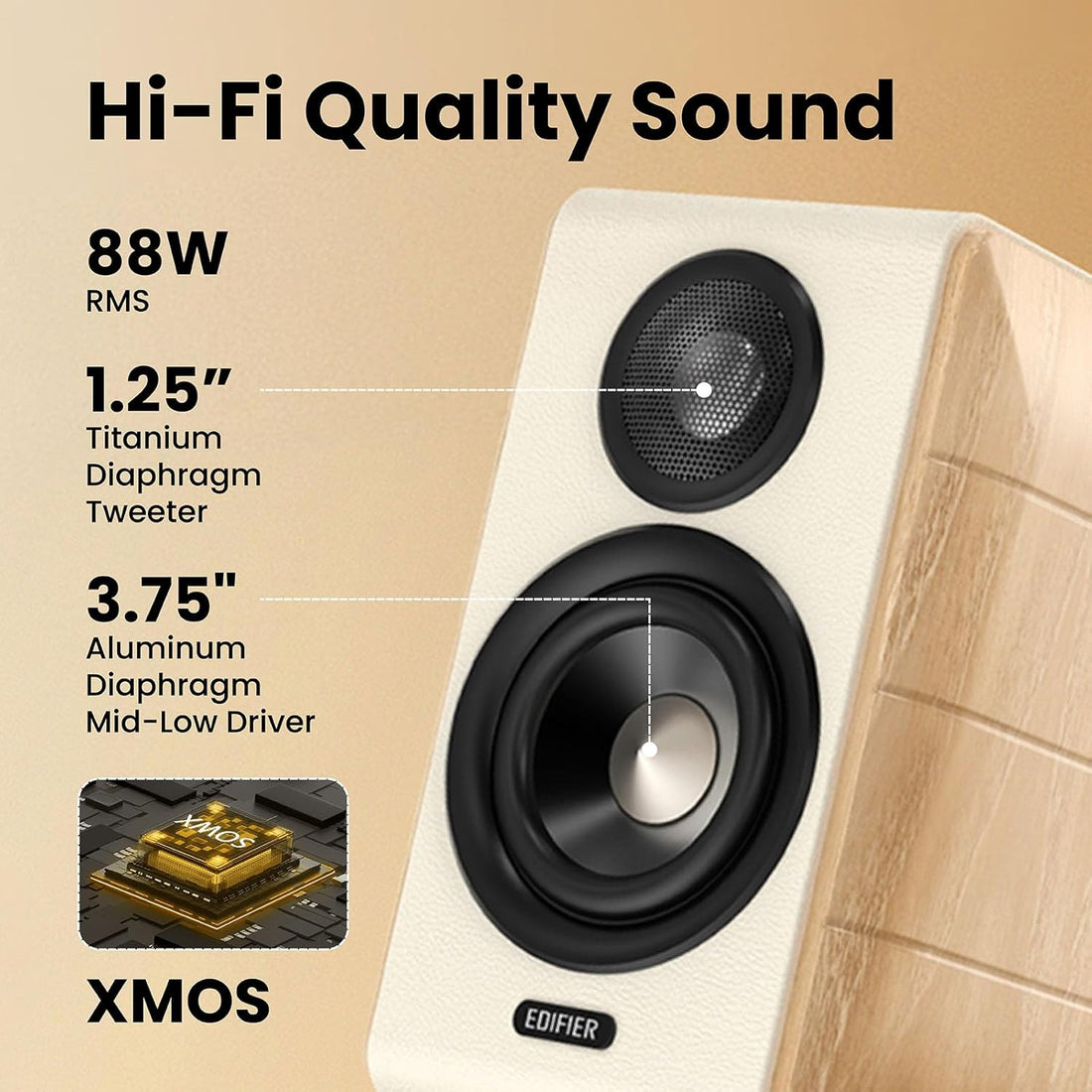 EDIFIER BOOKSHELF S880DB MKII HI-RES AUDIO BT 88W - 6923520216260 ...