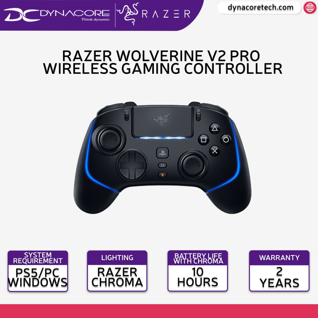 Razer Wolverine V2 Pro Wireless PlayStation 5 & PC Gaming Controller ...