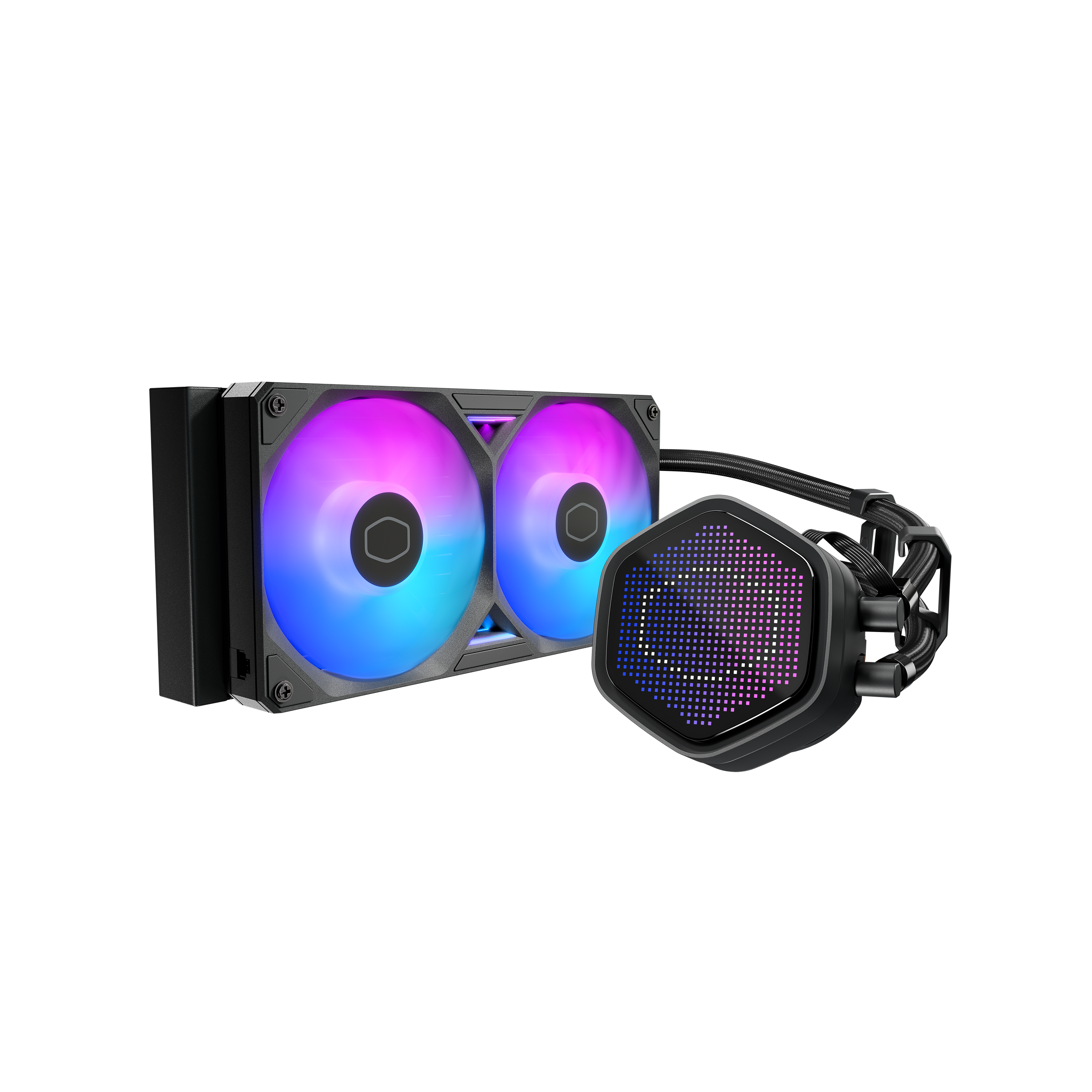 Cooler Master MasterLiquid 240 Atmos II Pixel LED ARGB | 240mm AIO Liq ...