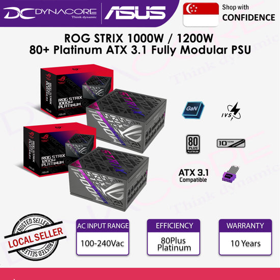 Asus ROG STRIX 1000W / 1200W Platinum ATX 3.1 Fully Modular PSU/Power ...